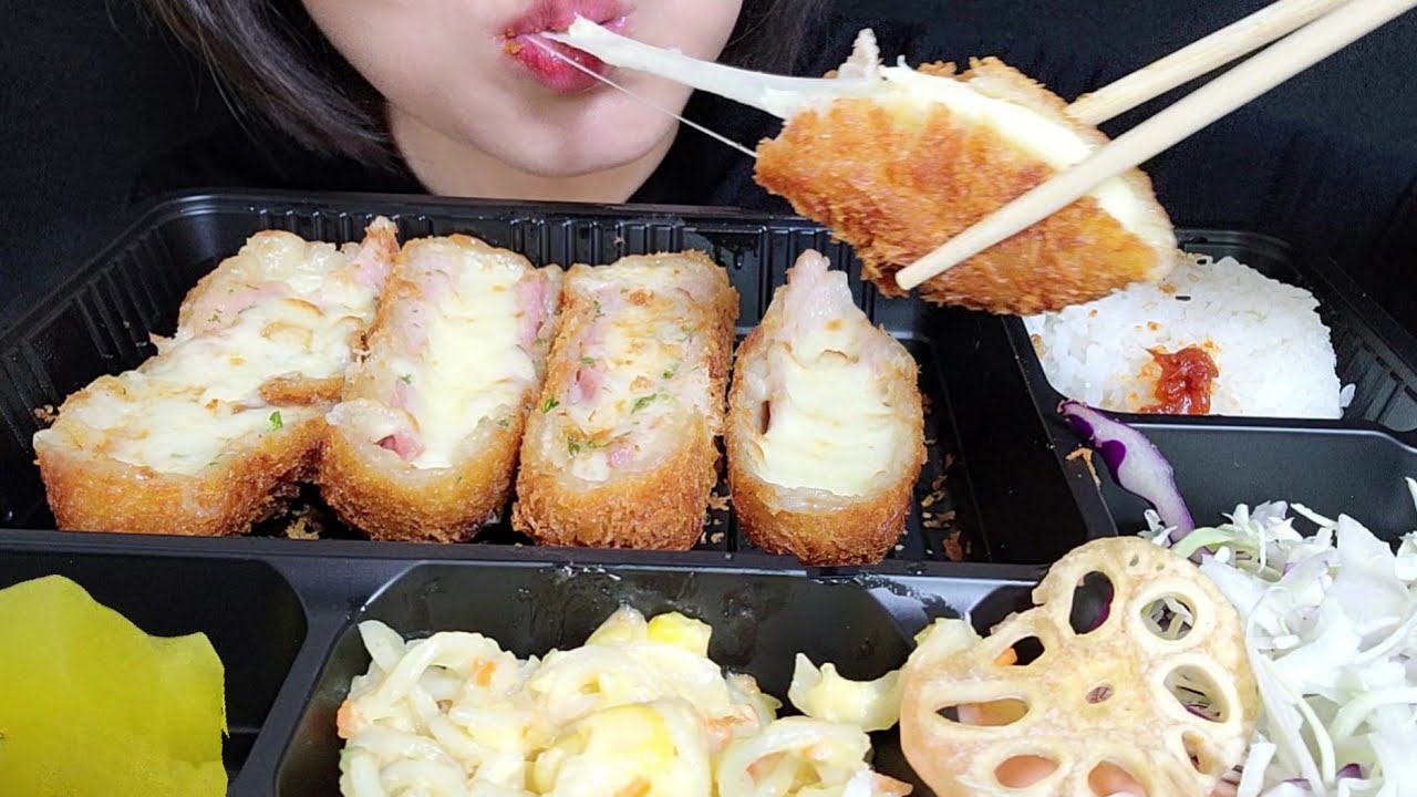 치즈돈까스 먹방 Cheese dongaseu MUKBANG - YouTube