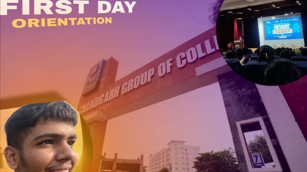 Fresher's orientation program first day of collage 👻||cgc landran ...