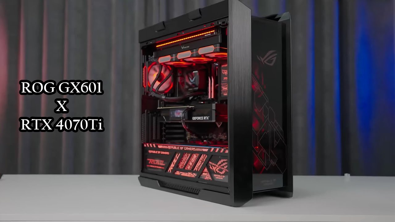 ROG Strix Helios GX601 i9-14900KF x RTX 4070Ti Custom Pc Build - YouTube