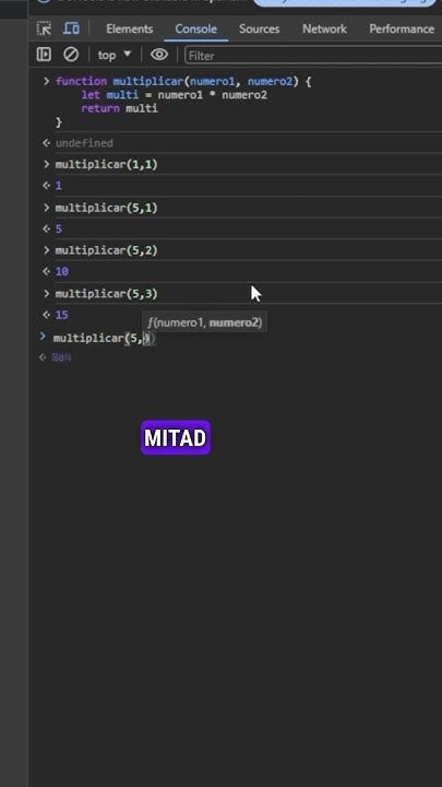 Multiplicar En Javascript Programador Programmer Javascript Css Parati Coding Shorts