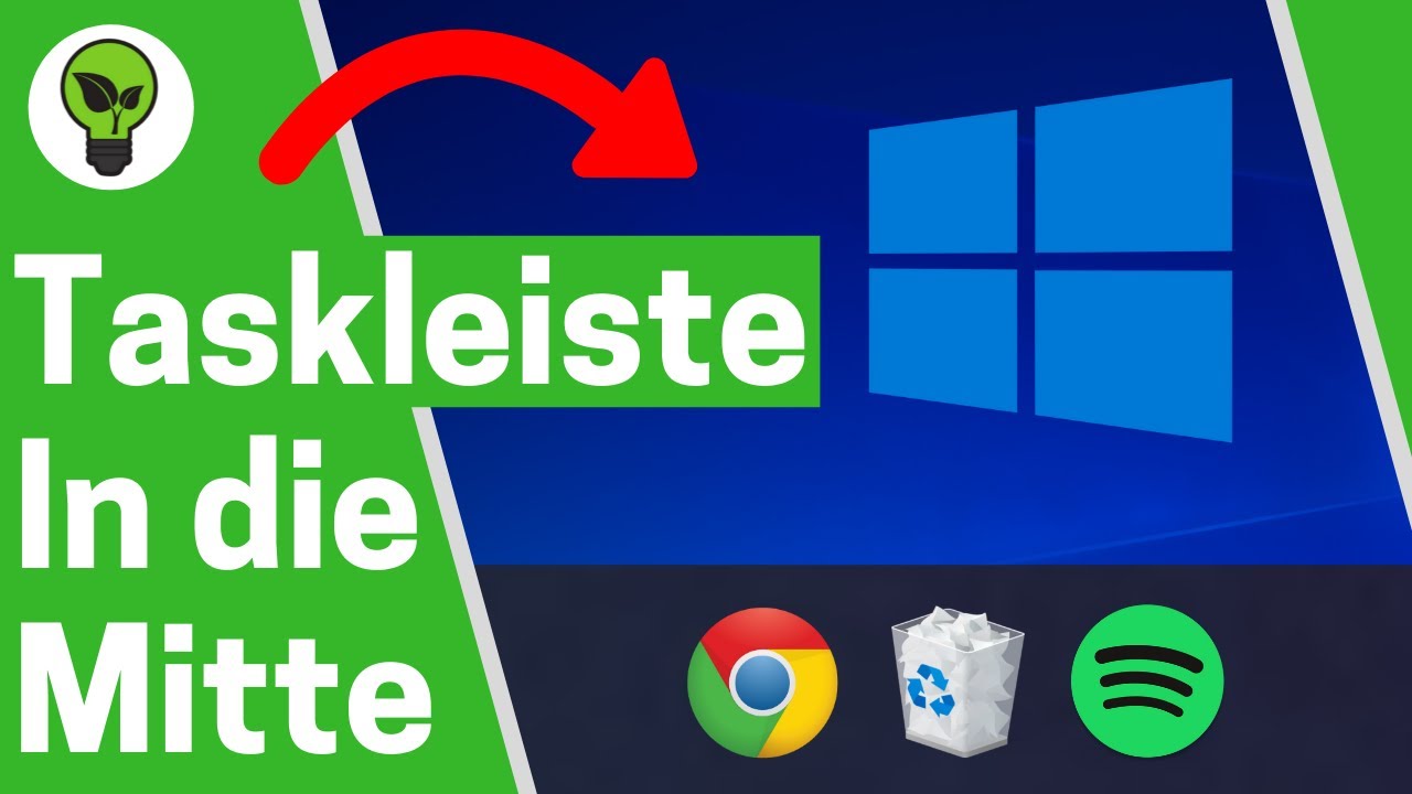 Taskleiste in die Mitte Windows 10 TOP ANLEITUNG: Wie Taskleisten ...