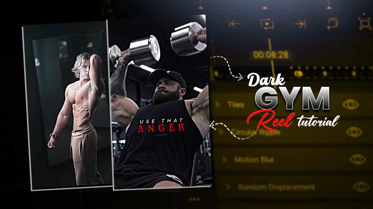 Dark gym reel editing || instagram trending gym reel editing || +XML ...