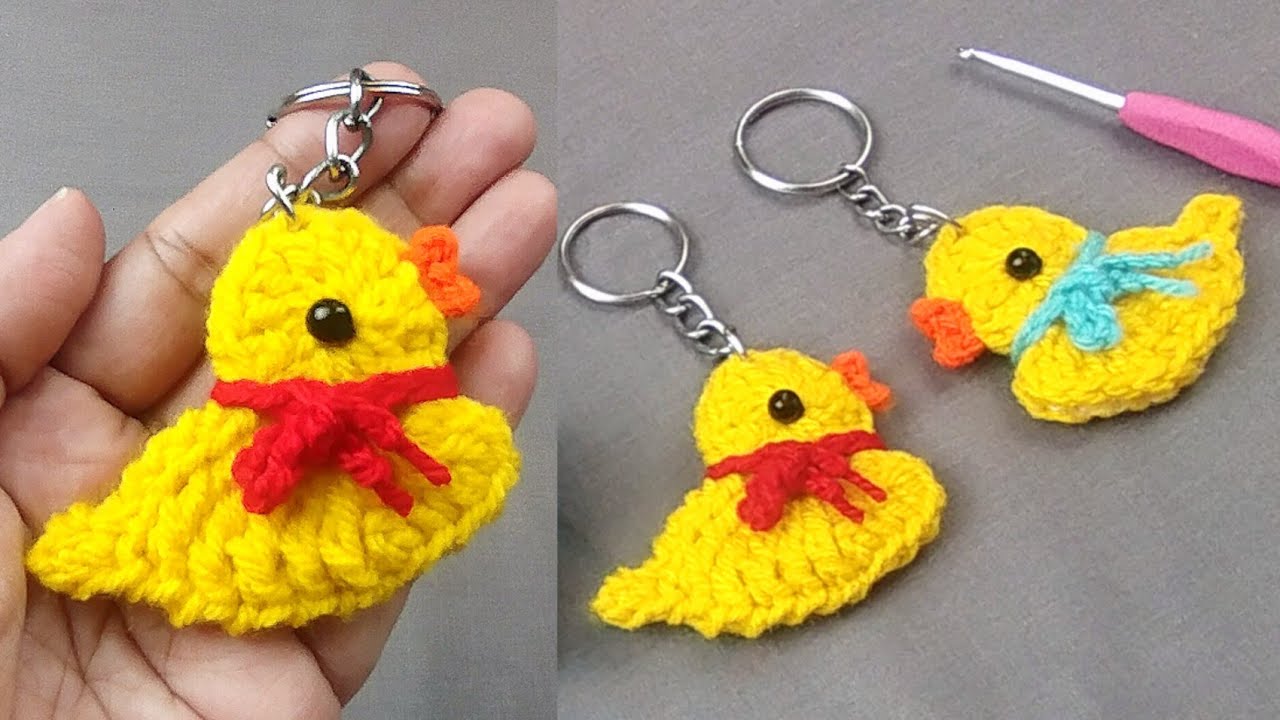 easy Crochet Chick🐤|🐥crochet keychain🐥 - YouTube