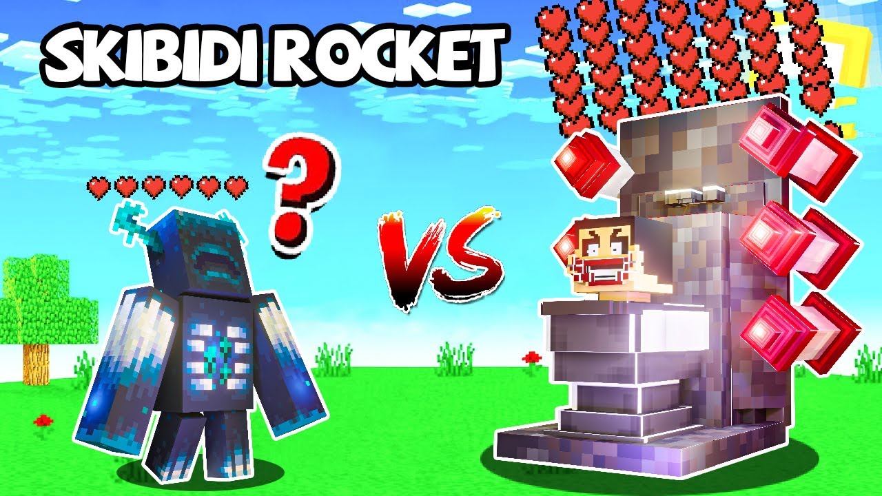 Cá Mập Thử Thách 24h Cùng Skibidi Rocket Huỷ Diệt Mob Minecraft - YouTube