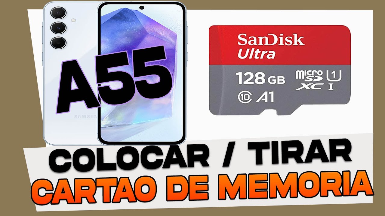 Como Colocar ou Tirar Cartao de Memoria do Samsung Galaxy A55 - YouTube