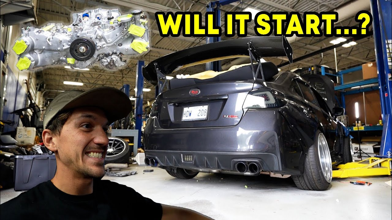 WRX First Start With Fully Built IAG Engine! - YouTube