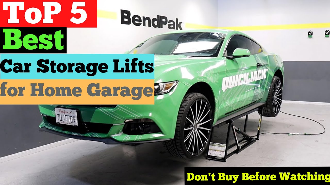 Top 5 Best Car Storage Lifts for Home Garage in 2024 - YouTube