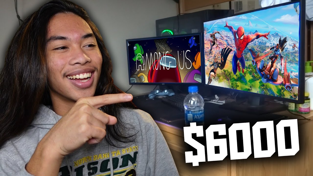 I built a $6000 Gaming Setup in a COLLEGE DORM - YouTube