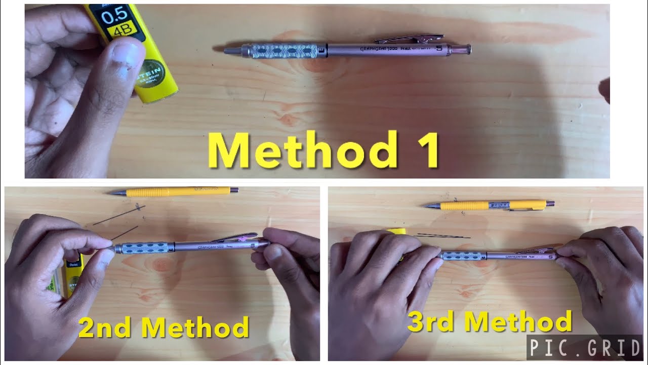 3 Best Ways To Insert Lead In Mechanical Pencil || Pencil me lead kaise ...