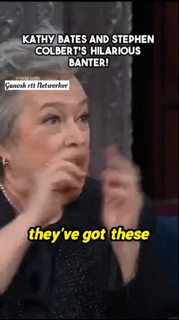 Kathy Bates And Stephen Colbert's Hilarious Banter! #kathy #shorts # ...