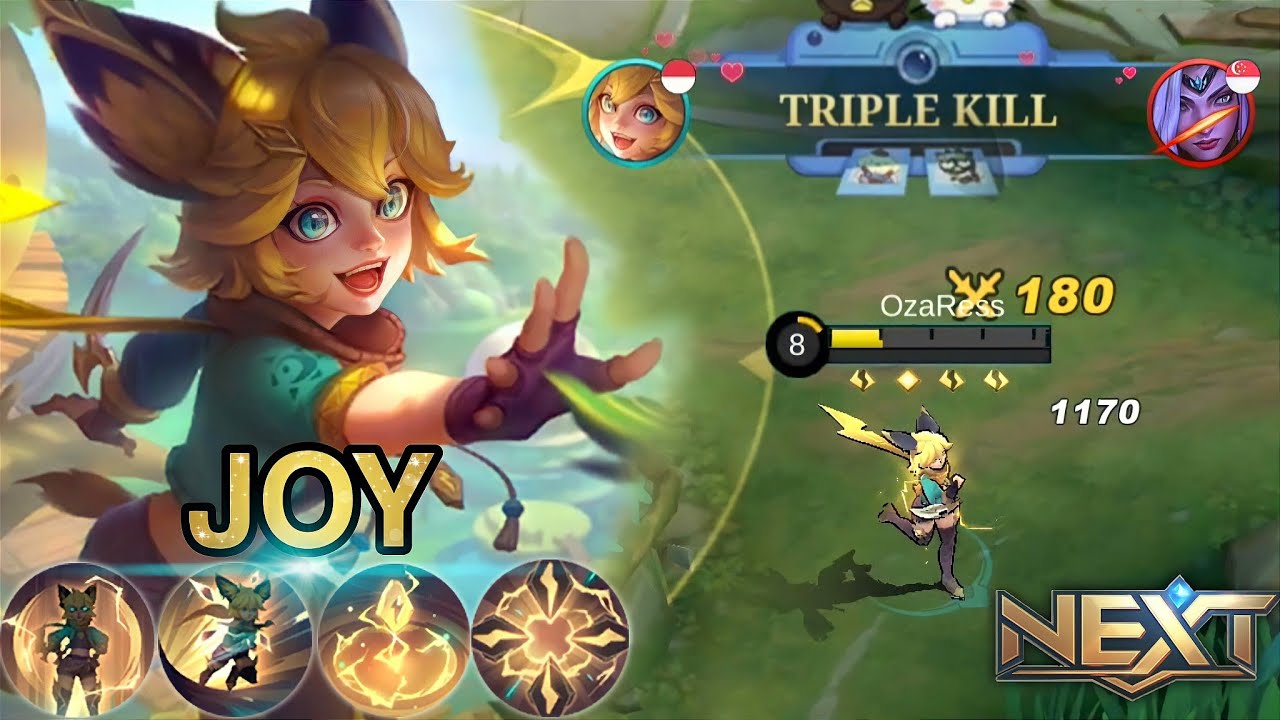 New Hero Joy, Best Skill Combo Gameplay - Mobile Legends Bang Bang ...