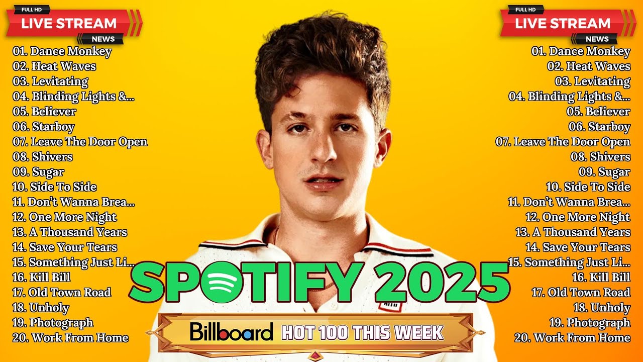 Ed Sheeran, Bruno Mars, Dua Lipa, Adele, Maroon 5, Rihanna, The Weeknd ...