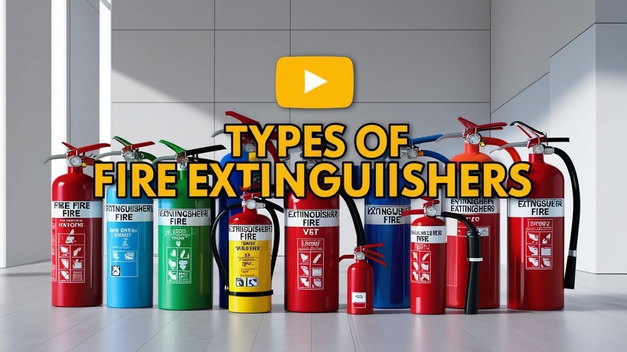 Types of fire extinguishers🧯| Classification of fire in Hindi | class ...