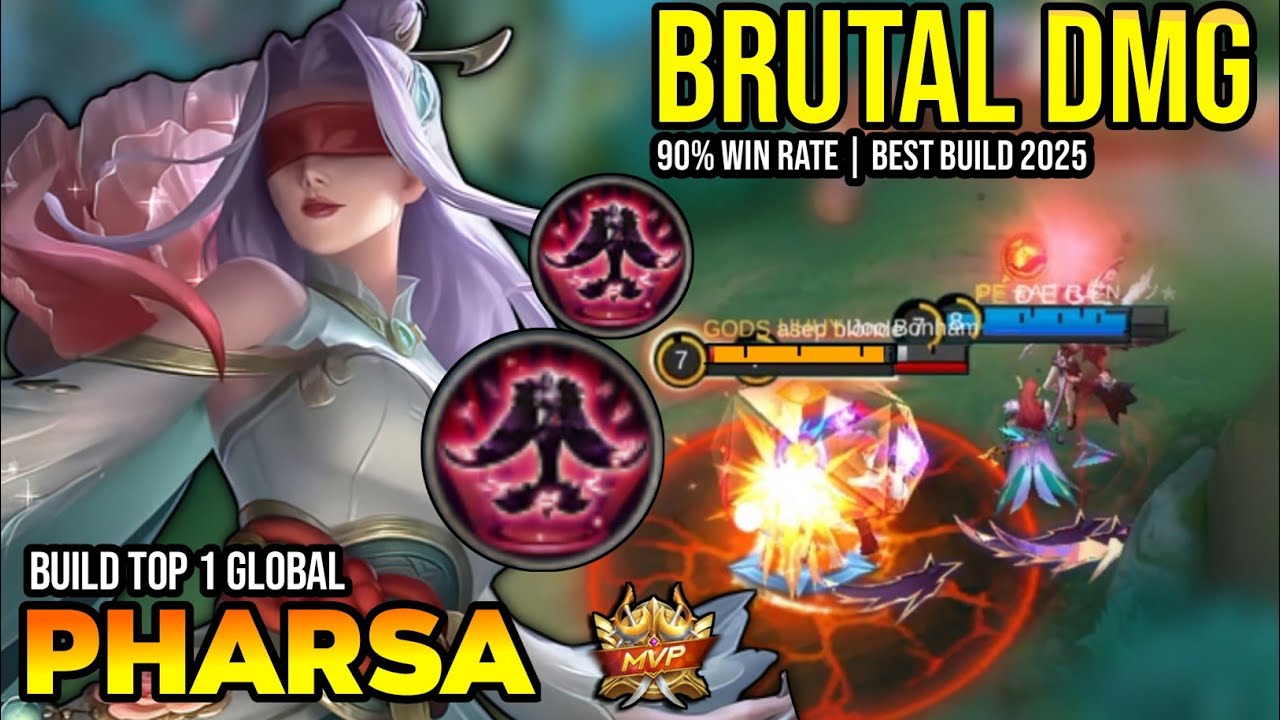 90% WR! PHARSA BEST BUILD 2025 | BUILD TOP 1 GLOBAL PHARSA GAMEPLAY ...