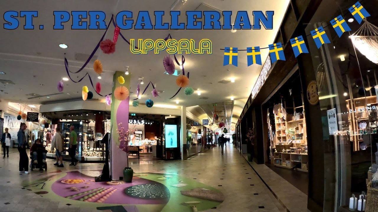 Sweden, Uppsala, ST PER GALLERIAN, Small Shopping Mall in Uppsala ...
