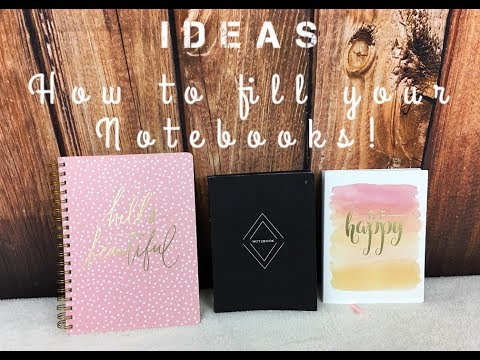 Ideas To Fill Your Notebooks | PART 1 - YouTube
