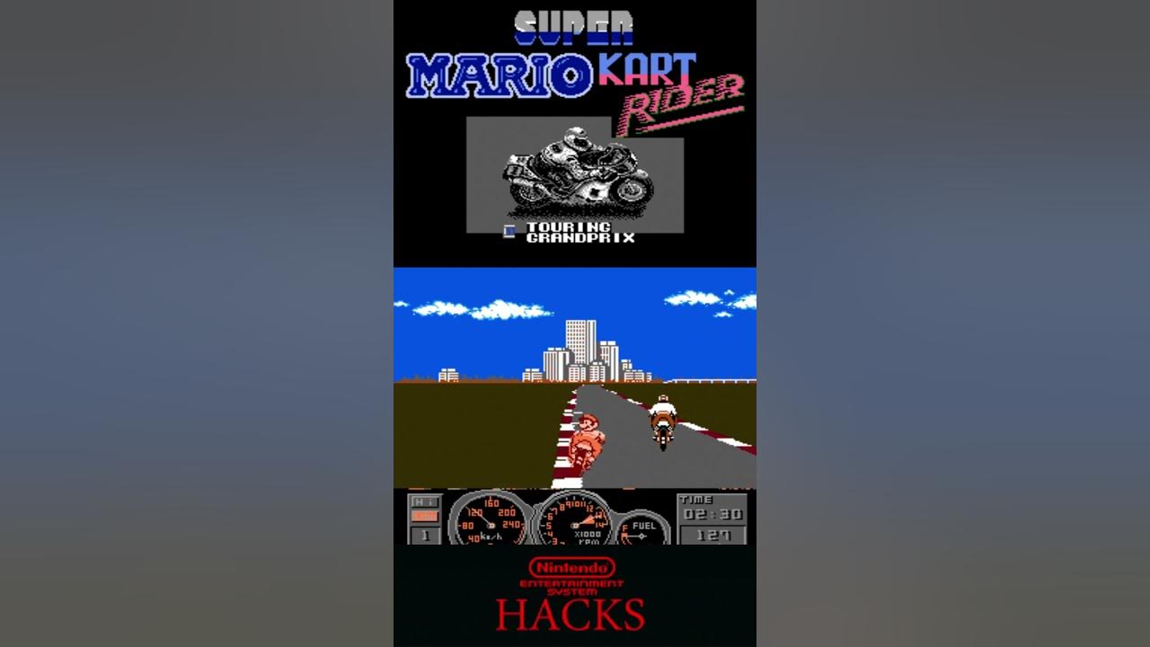Super Mario Kart Rider | NES game hack #shorts - YouTube