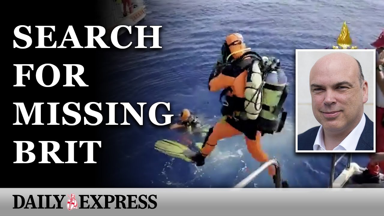 Sicily: British tech tycoon Mike Lynch missing as tornado sinks luxury yacht - YouTube