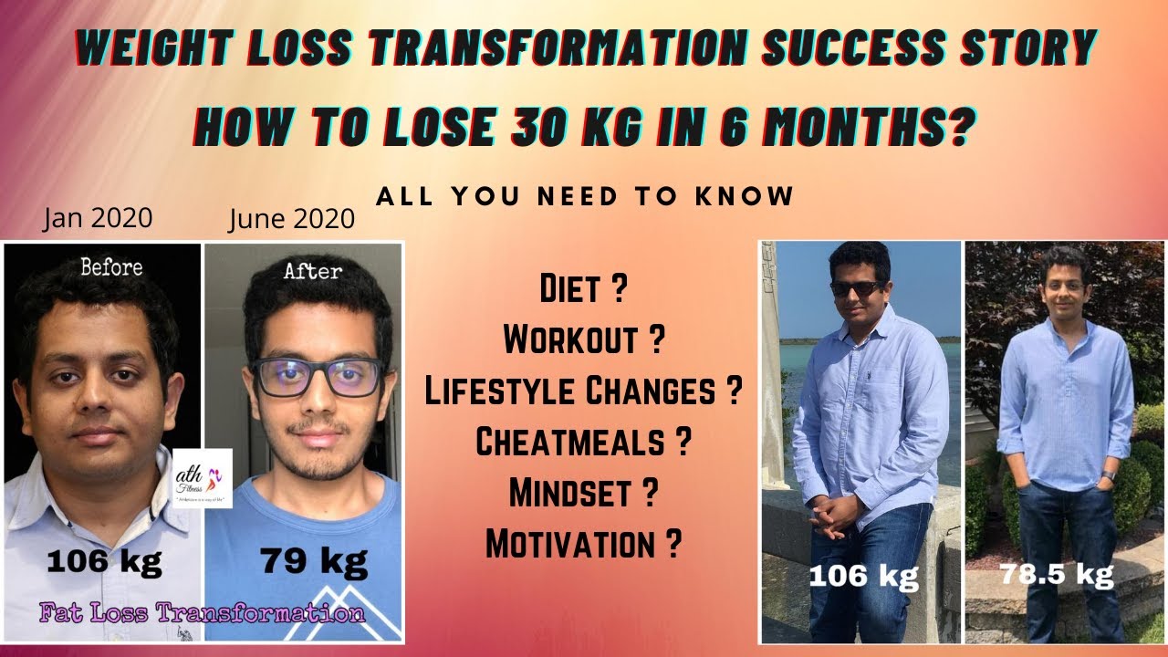 How To Lose 30 kg In 6 Months? Weight Loss Transformation & Success ...
