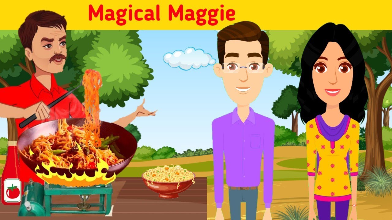 जादुई मैगी Magical Maggie | Animated Cartoon | Hindi Stories | Moral ...