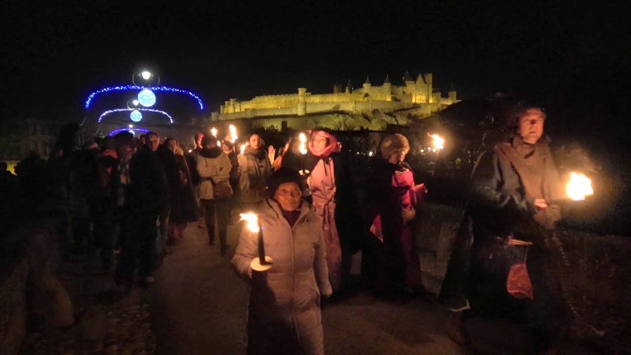 Carcassonne, France - Torch March (Fete de la St Nicolas))- 12-9-17 ...