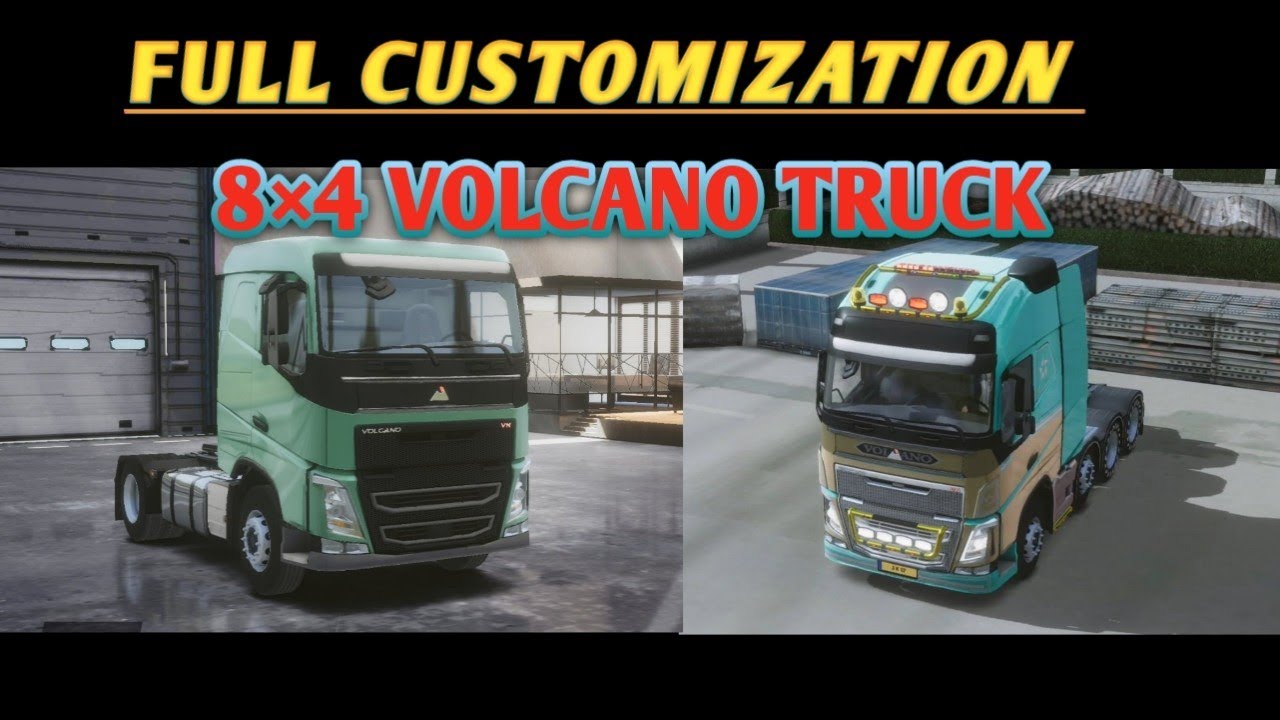 Full Customization 8×4 Volcano Truck In Truckers of Europe 3 | Hindi ...