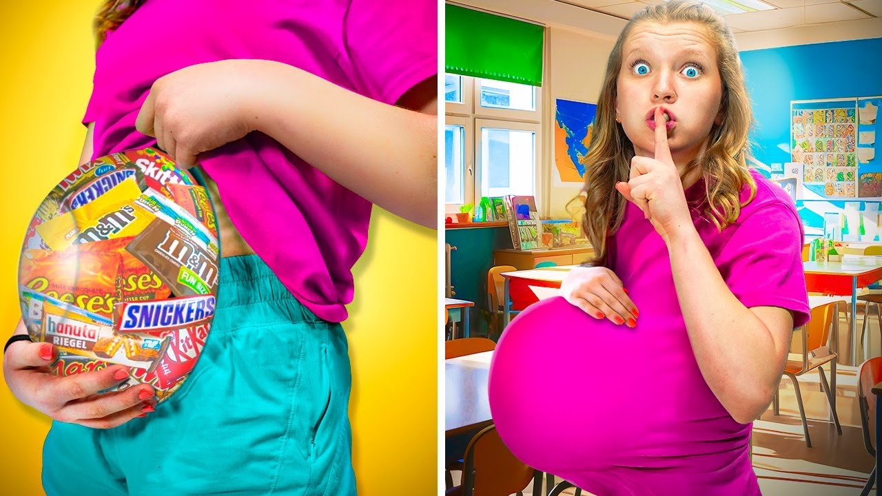 10 Ways To SNEAK CANDY Into SCHOOL! - YouTube