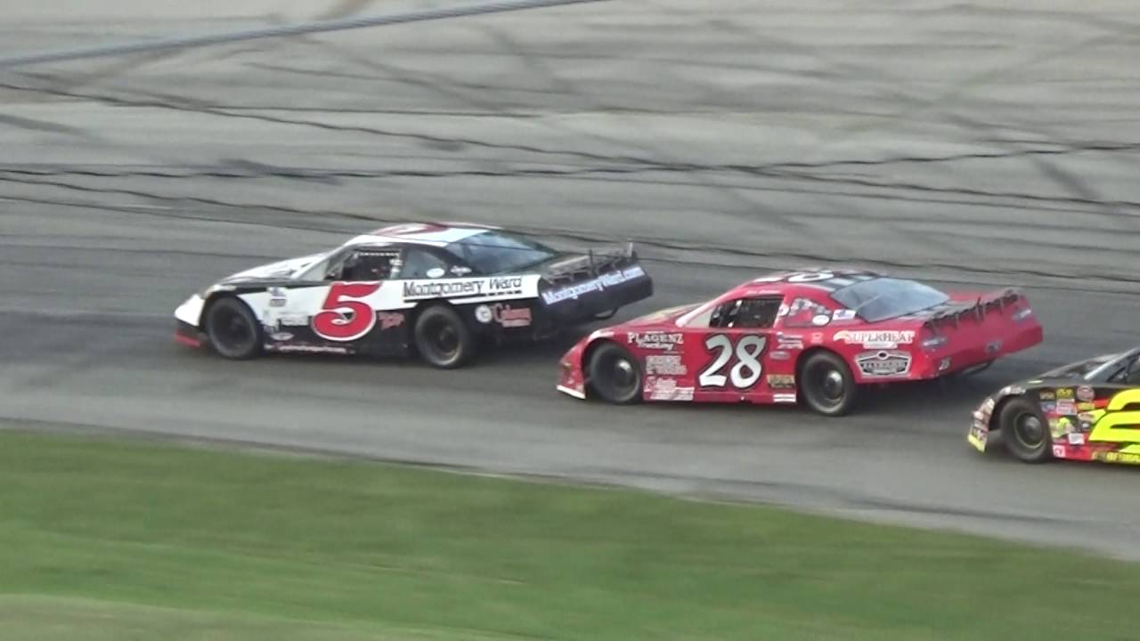 Aug 2 2016 Big 8 Late Model WIR Final Five Laps - YouTube