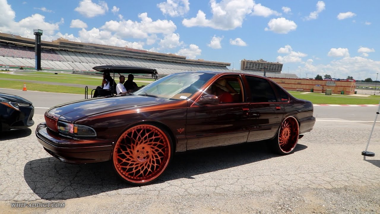 WhipAddict: Custom Painted 95' Chevy Impala SS on Rose Gold Amani ...
