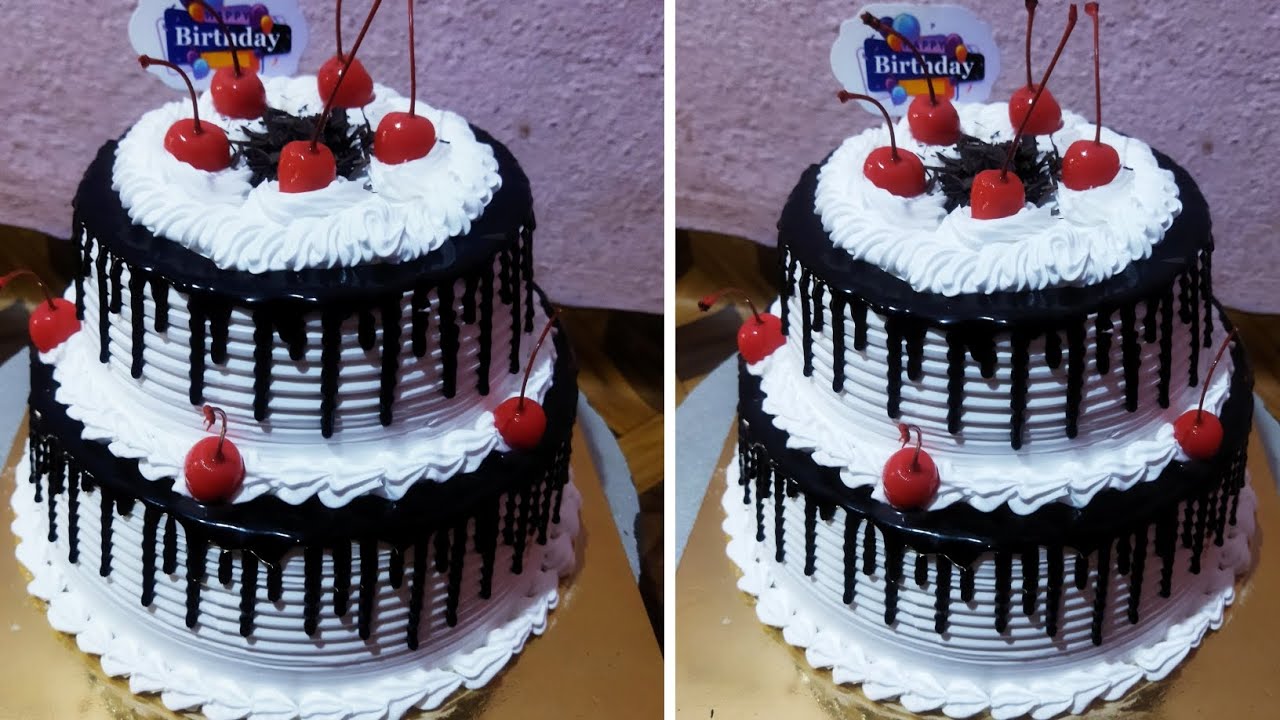 Best Ever 2 kg Black Forest Cake Decoration #cake #cakedecorating # ...