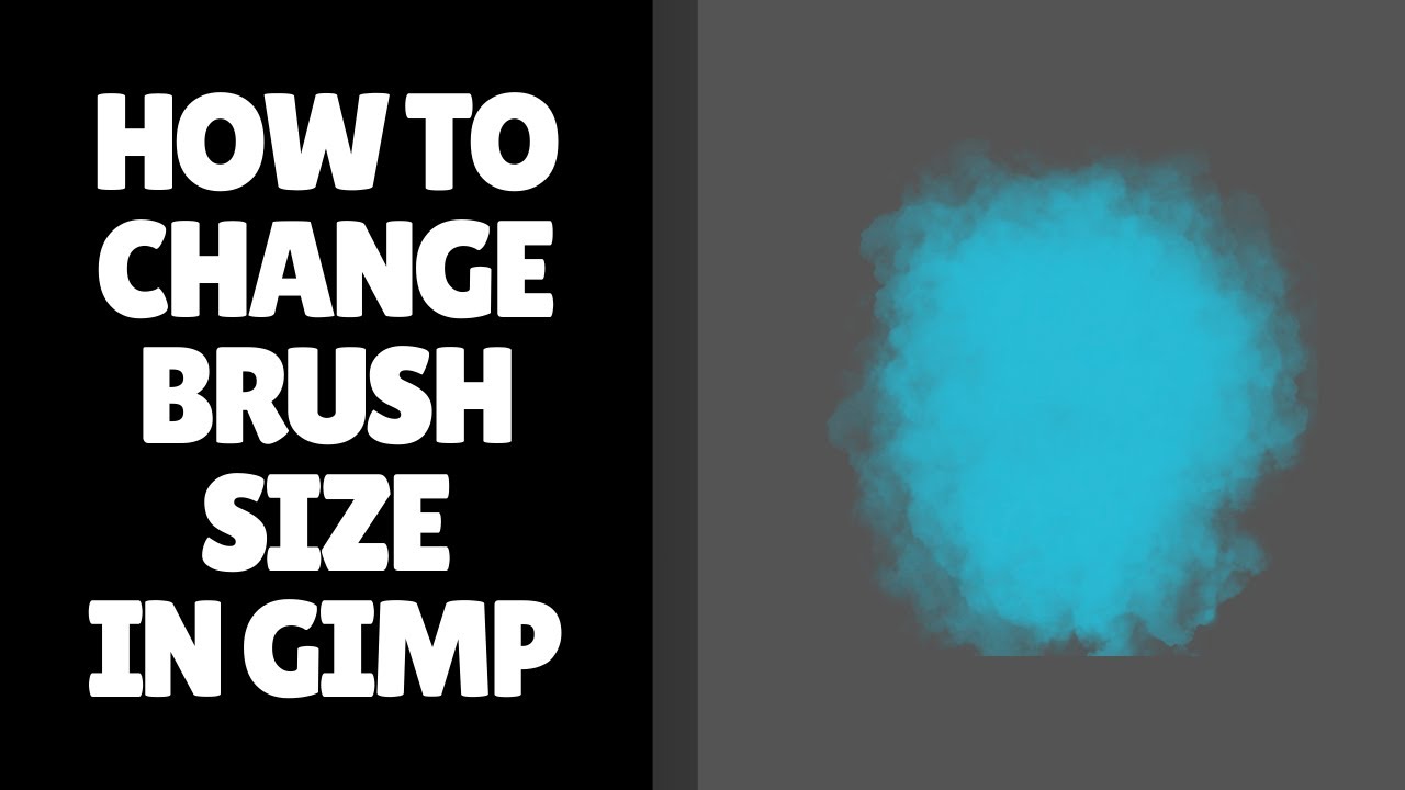 How to Change Brush Size in GIMP - YouTube