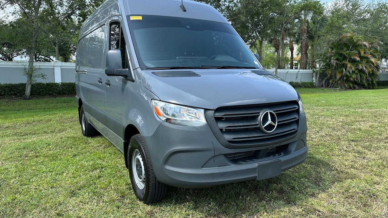 Silver Gray 2023 Mercedes-Benz Sprinter 2500 Cargo - YouTube