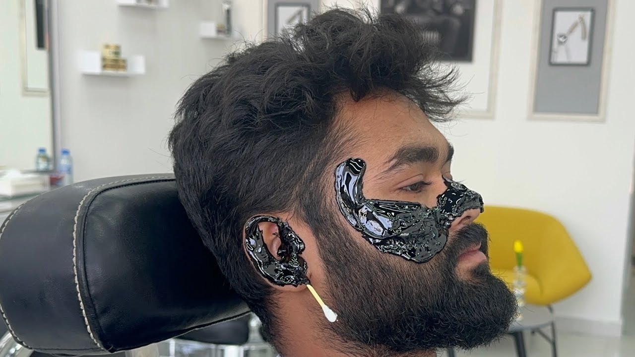 How to Shave beard men professional - YouTube