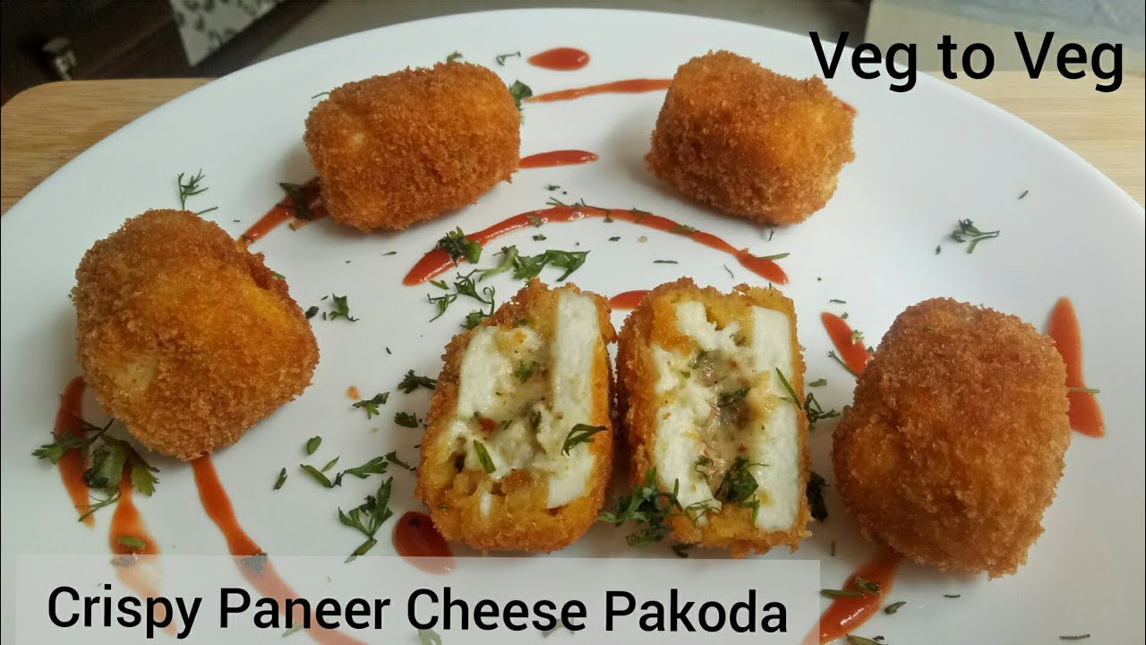 Paneer Cheese Pakoda recipe | Jain Pakoda | Stuff crispy paneer pakora ...