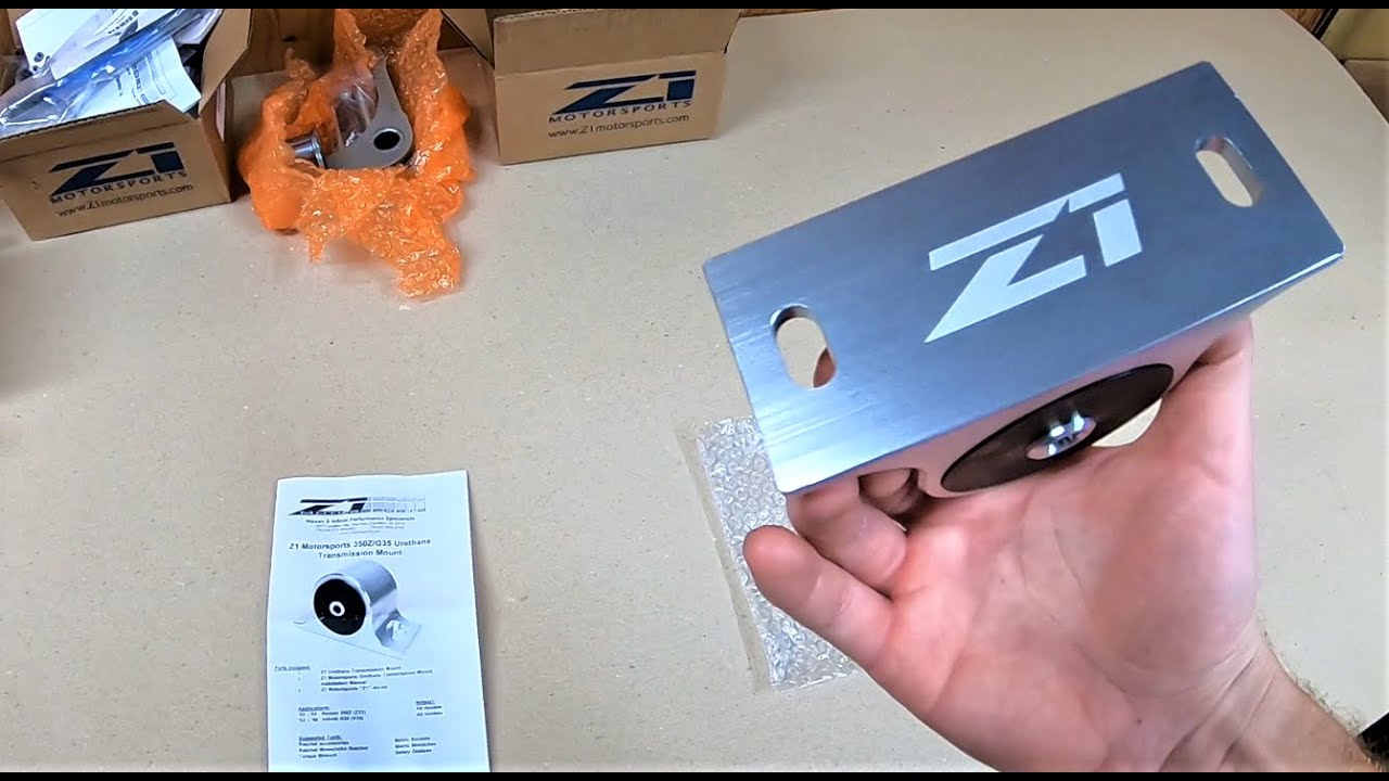 350Z Urethane Transmission Mount Install [Z1 Motorsports] - YouTube