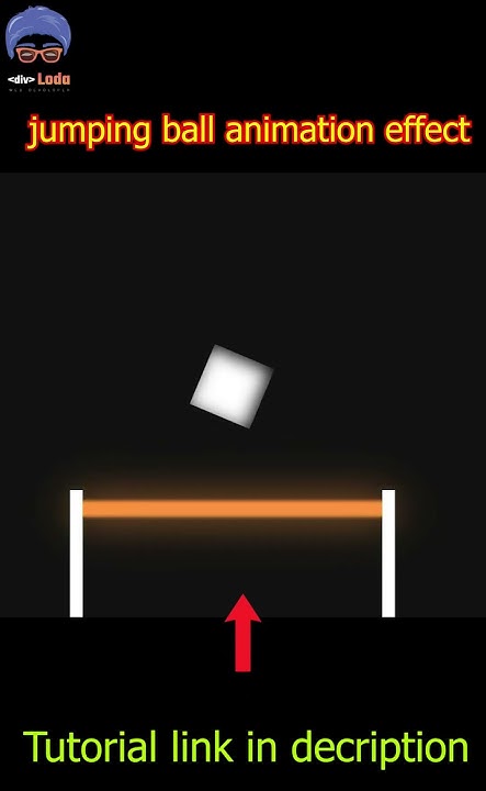 Jumping cube on elastic line by HTML&CSS only !! #css #html - YouTube