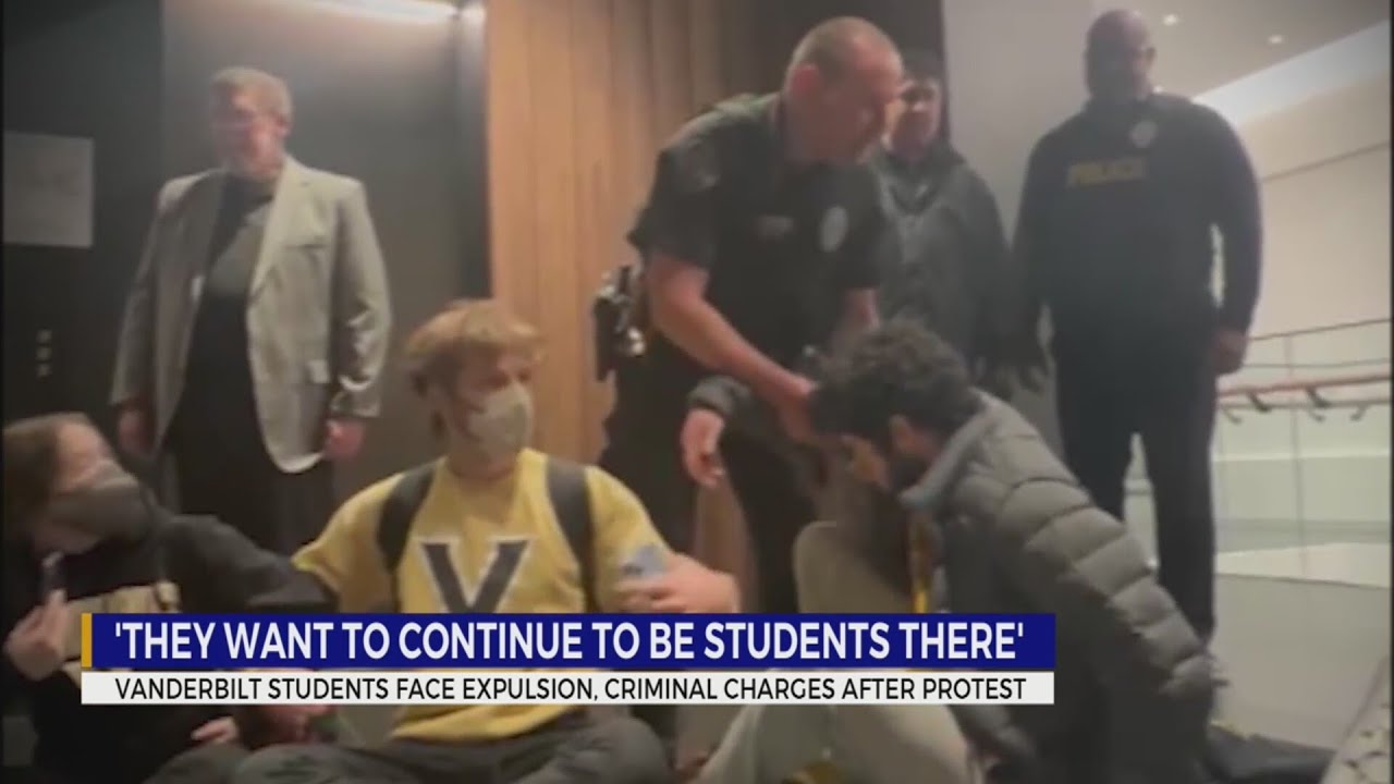 Vanderbilt students face expulsion, criminal charges after protest ...