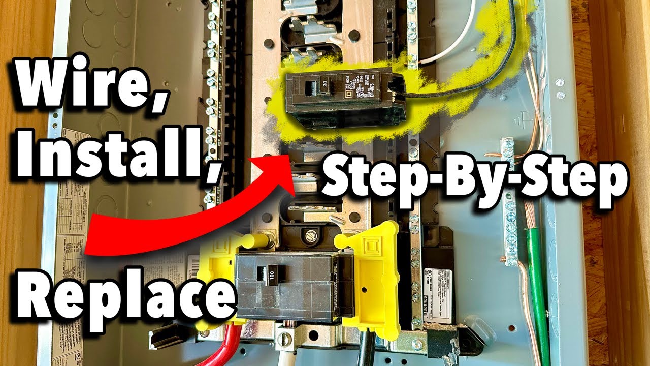 Add a Circuit Breaker to Main or Sub Panel - YouTube