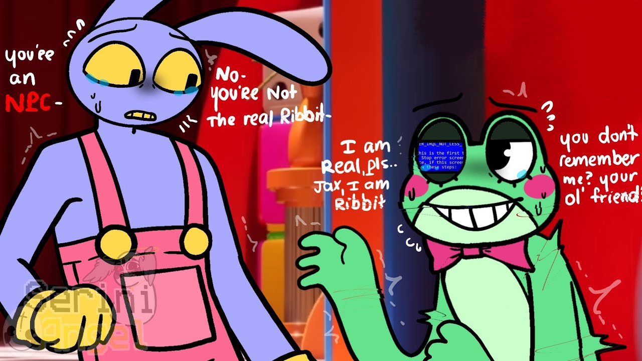 Jax Found Out Ribbit's An NPC ?! - Caine Bring Ribbit Back To Circus ...