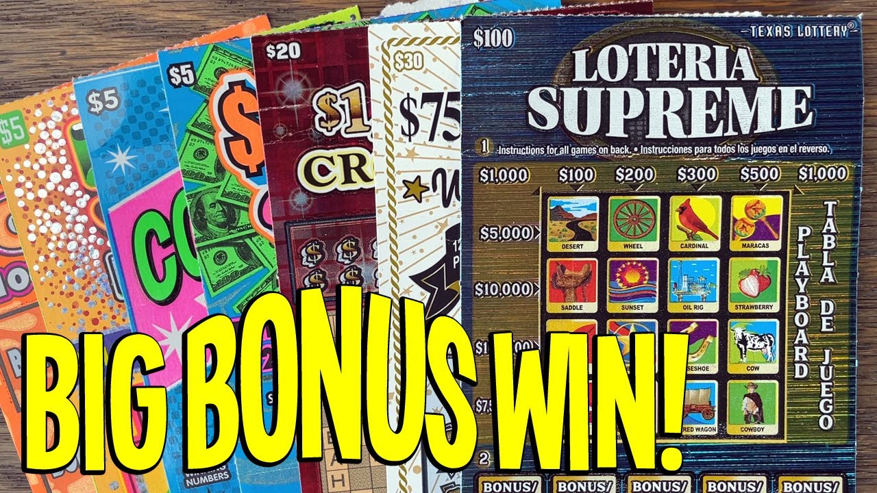 BIG BONUS WIN! Playing a $100 Lottery Scratch Off Ticket - YouTube