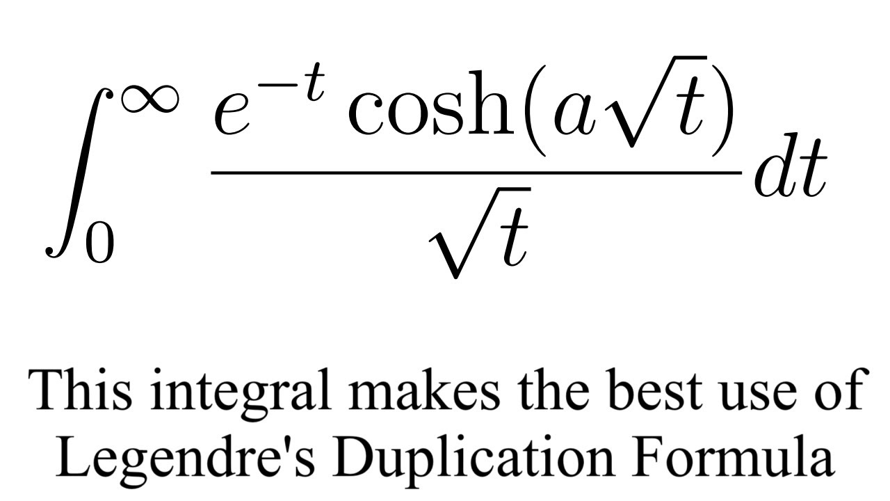 This integral makes the best use of Legendre's Duplication Formula ...