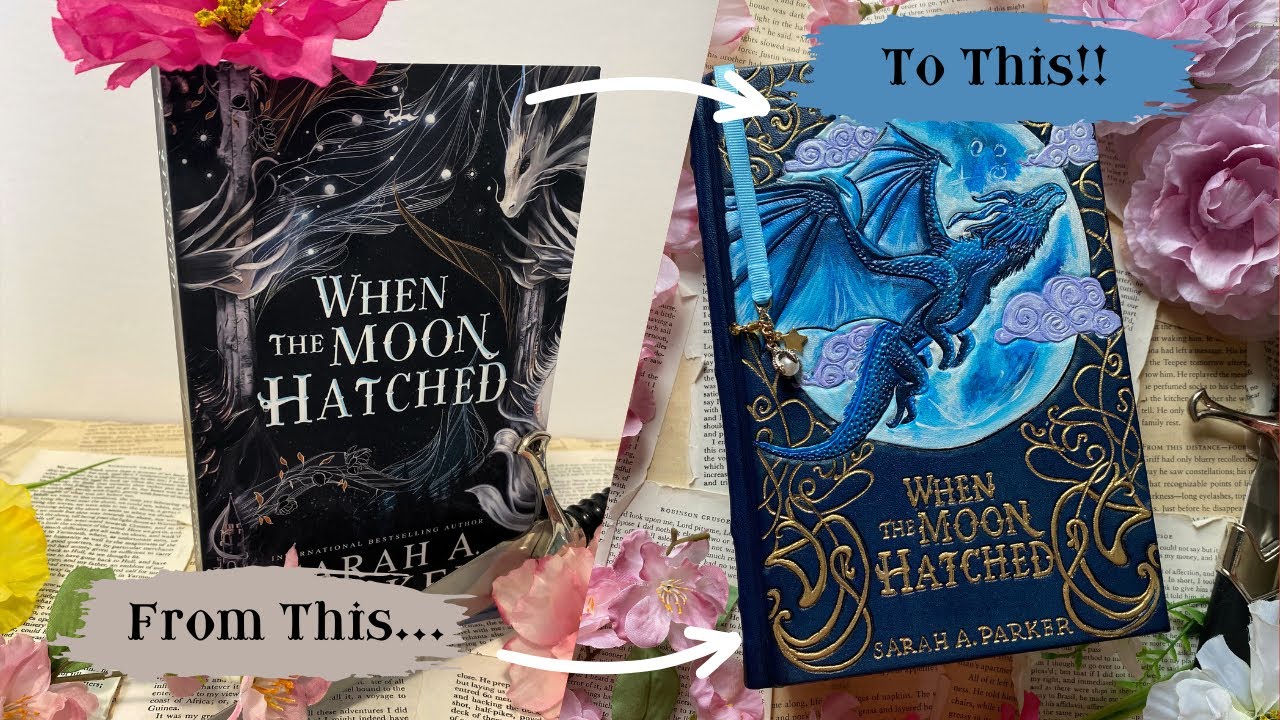 HOW TO REBIND "When The Moon Hatched" Into LEATHER Bound Books! |DIY ...