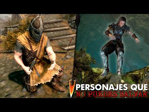 5 PERSONAJES QUE NO PUEDES SALVAR EN SKYRIM