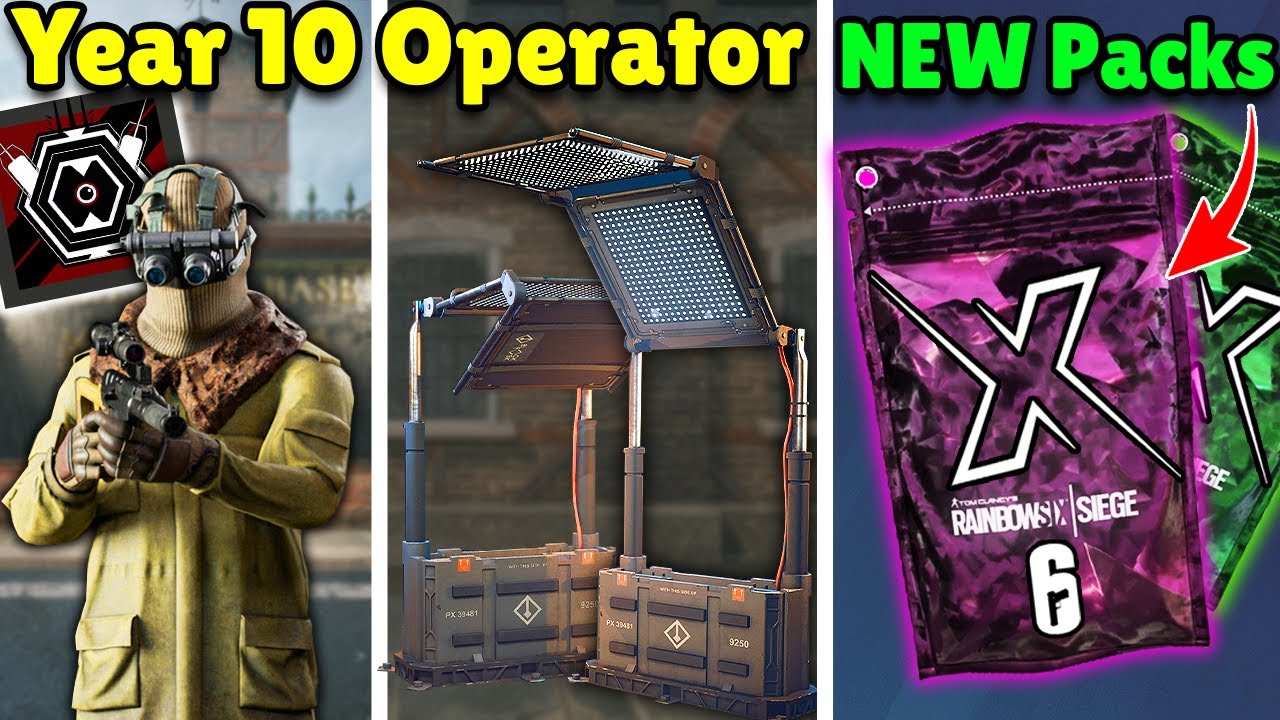 *NEW* Year 10 Season 1 *CURTAIN* Operator & Alpha Packs! - Rainbow Six Siege - YouTube