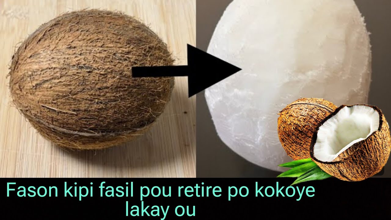 fason kipi senp ouka kase yon kokoye pou sèvi lakay ou - YouTube