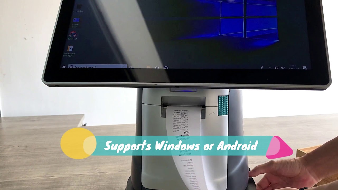 E200 POS All in one POS touch screen POS machine - YouTube