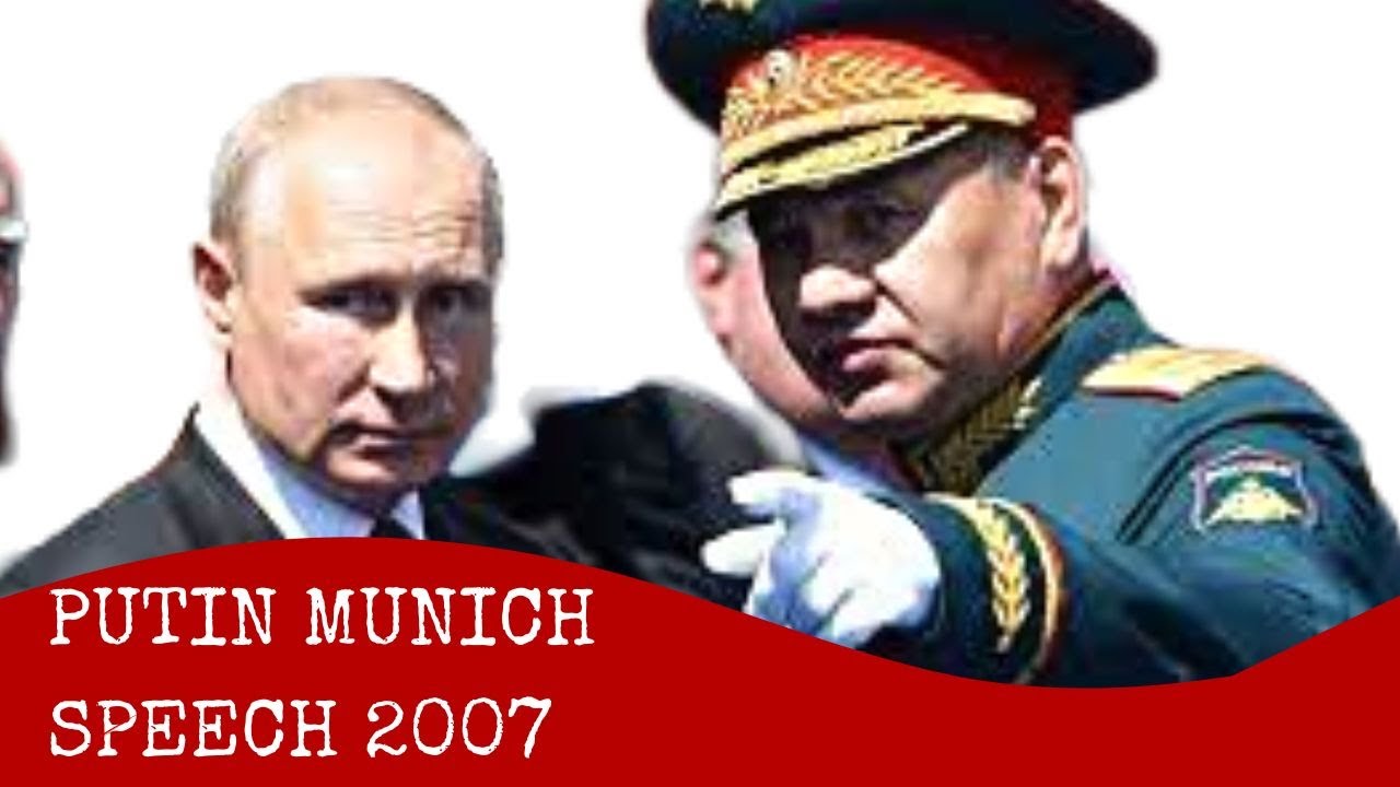 Vladimir Putin MUNICH SPEECH 2007. RUSSIAN with ENGLISH SUBTITLES. Pечь ...