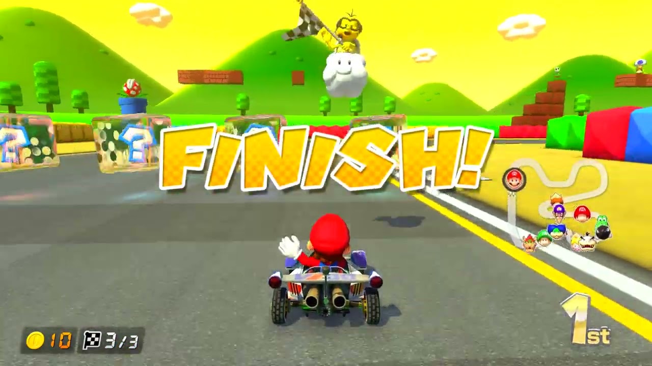 Mario Kart 8 deluxe Turnip Cup 100cc Gameplay - YouTube