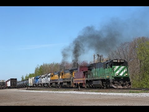 MMA crude oil train chase from Farnham to Eastman, on the Adirondack ...