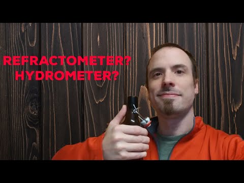 Refractometer vs. Hydrometer and how it relates to beer gravity - YouTube